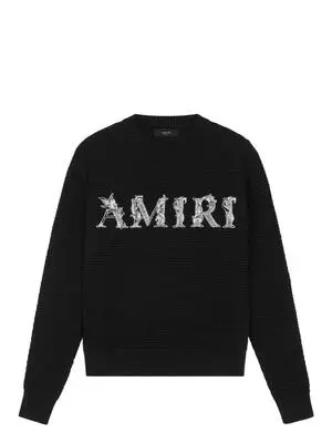 Amiri Baroque Logo Sweater - Black