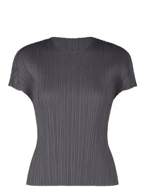 PLEATS PLEASE BY ISSEY MIYAKE Pleats Please By Issey Miyake Short Sleeve Crewneck Top