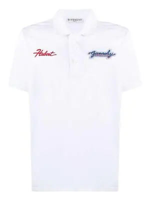 Givenchy Logo-patch Polo Shirt - White