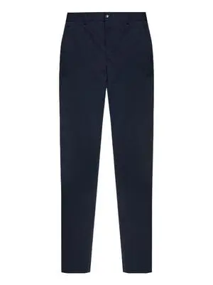 Etro Flat-front Cotton Trousers - Navy Blue