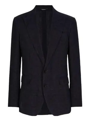 Dolce & Gabbana Dolce Gabbana Sicilia Single-breasted Blazer - Black