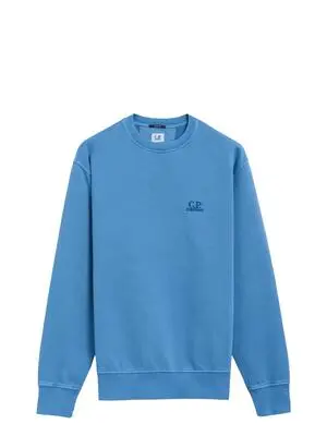 C.P. COMPANY Embroidered Crew-neck Sweatshirt - Blue
