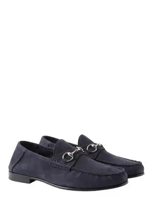 Gucci Gigi Suede Loafers - Dark Blue