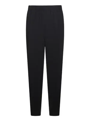 Giorgio Armani Straight Leg Elastic Waist Trousers - Black