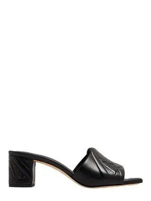 Alexander McQueen Seal Heeled Sandals - Black