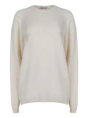 Alberta Ferretti Alberta Ferretti Crew Neck Sweater Beige