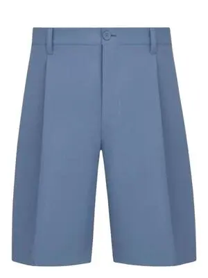 Dior Zipper Button Design Shorts - Blue