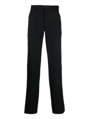 Comme Des Garçons Straight Leg Wool Trousers - Black