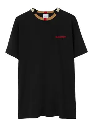 Burberry Item O-neck Short-sleeved T-shirt - Black
