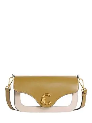 COCCINELLE Color Blocked Shoulder Bag - Green