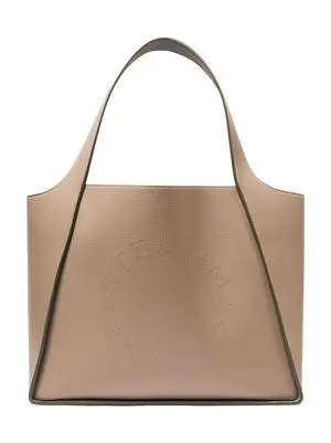 Stella McCartney Stella McCartney Logo Perforated Tote Bag Moos