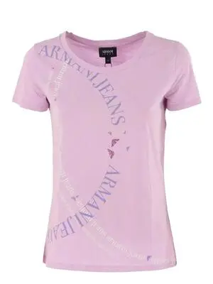 Emporio Armani Logo Print T-shirt - Purple