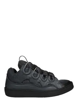 LANVIN Curb Lace-up Sneakers - Black