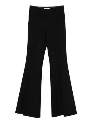 Gabriela Hearst Wool Flare Trousers - Black