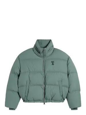 AMI Ami Paris Ami De Coeur Down Puffer Jacket With Invisible Hood