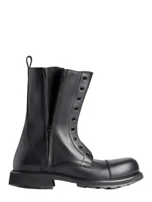 Balenciaga Truck Lace-up Boots - Black