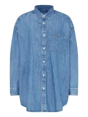 Polo Ralph Lauren Oversize Long Denim Shirt - Blue