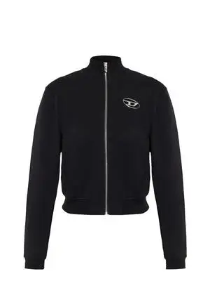 DIESEL® F-flacin Zipped Sweatshirt - Black