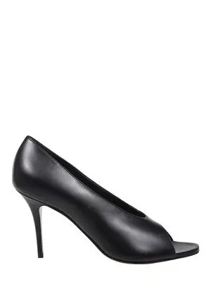 Amina Muaddi Open-toe Stiletto High-heeled Sandals - Black