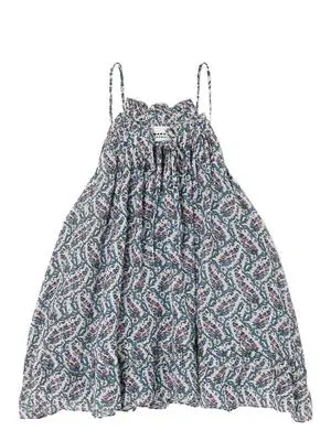 Isabel Marant Étoile Flared Floral Sleeveless Blouse - Gray
