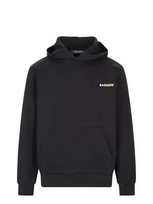 BARROW Basketball Print Hoodie - Black