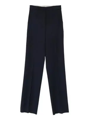 Max Mara Tailored Belted Trousers - Blue