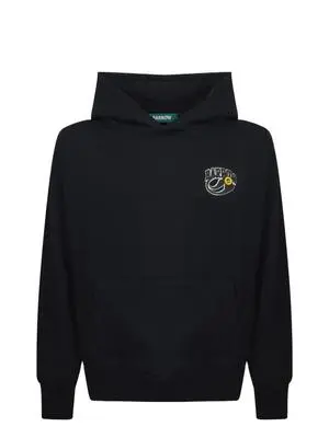 BARROW Teddy Bear Baseball Print Hoodie - Black