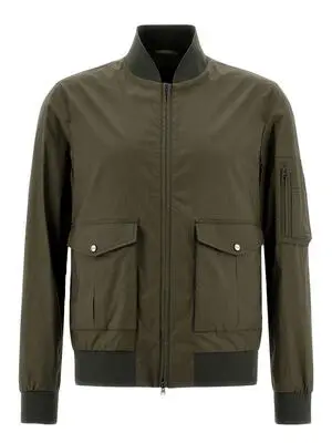 Herno Lightweight Bomber Jacket - Brown