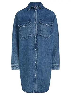 TOMMY HILFIGER Tommy Hilfiger Long-Sleeved Denim Shirt Dress