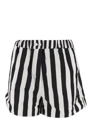 PATOU Riviera Striped Bermuda Shorts - Black