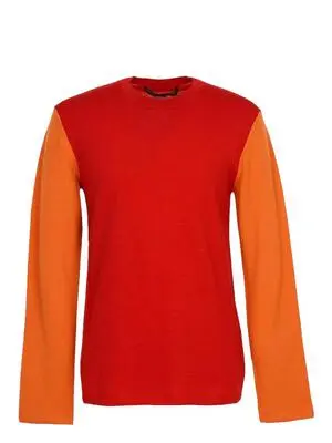 Comme Des Garçons Long-sleeved Crew Neck Sweater - Red