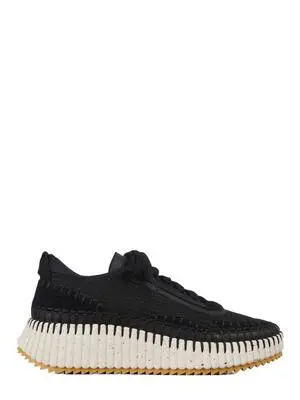 Chloé Nama Lace-up Sneakers - Black