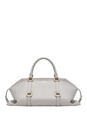 Alexander McQueen Farringdon Medium Tote Bag - White