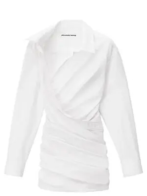 Alexander Wang Asymmetrical Mini Dress - White