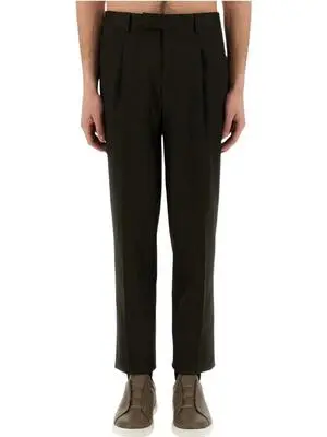 ZEGNA Zegna Pleated Cropped Pants