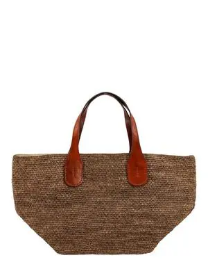 IBELIV Woven Tote Bag - Brown