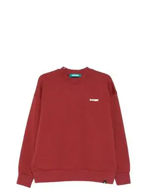 BARROW Logo-detail Crew-neck Sweatshirt - Red