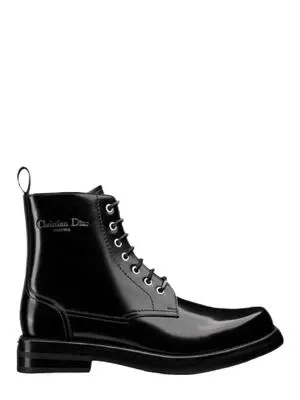 Dior Carlo Lace-up High-top Boots - Black