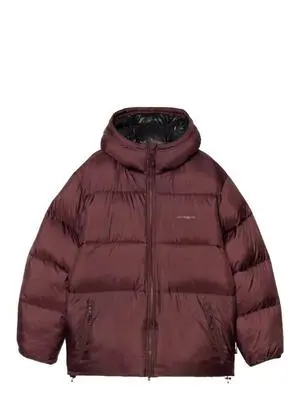 Carhartt Work In Progress Toronto Puffer Jacket With All-over Print Lining - Red