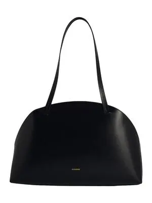 JIL SANDER Logo Printed Tote Bag - Black