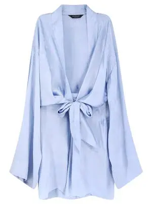 BALENCIAGA Balenciaga Tie-Front Logo Jacquard Dress