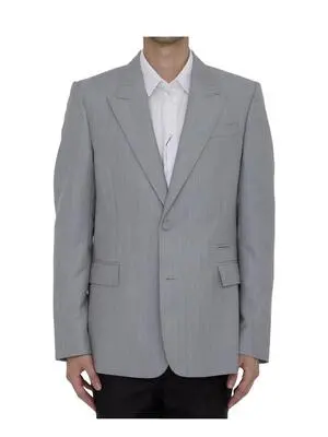 Dior Dior Homme Single-Breasted Jacket Gray