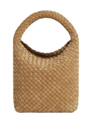 Bottega Veneta Small Cabat Bucket Bag - Deep Nut Sugar Color