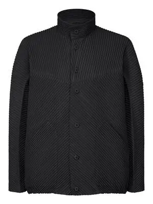 Issey Miyake Homme Plissé September Pleated Jacket - Black