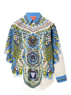 La DoubleJ Graphic Print Long Sleeve Shirt - Multicolor