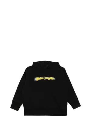 Palm Angels Logo-print Hoodie - Black