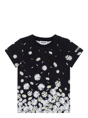 Moschino Daisy Print T-shirt - Black