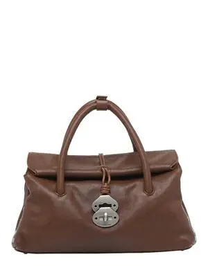 ZANELLATO Small Dotta Top Handle Bag - Brown