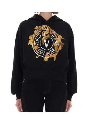 Versace Baroque Logo Hoodie - Black