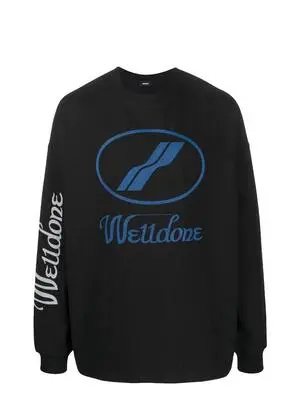We11Done Oversized Logo Sweatshirt - Black